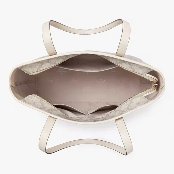 kate spade | Bags | Kate Spade Signature Spade Flower Monogram Tote ...